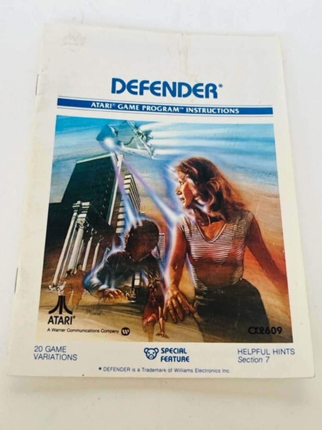 Defender Atari Video Game 2600 Manual Guide Vtg 5200 Electronics Poster ...