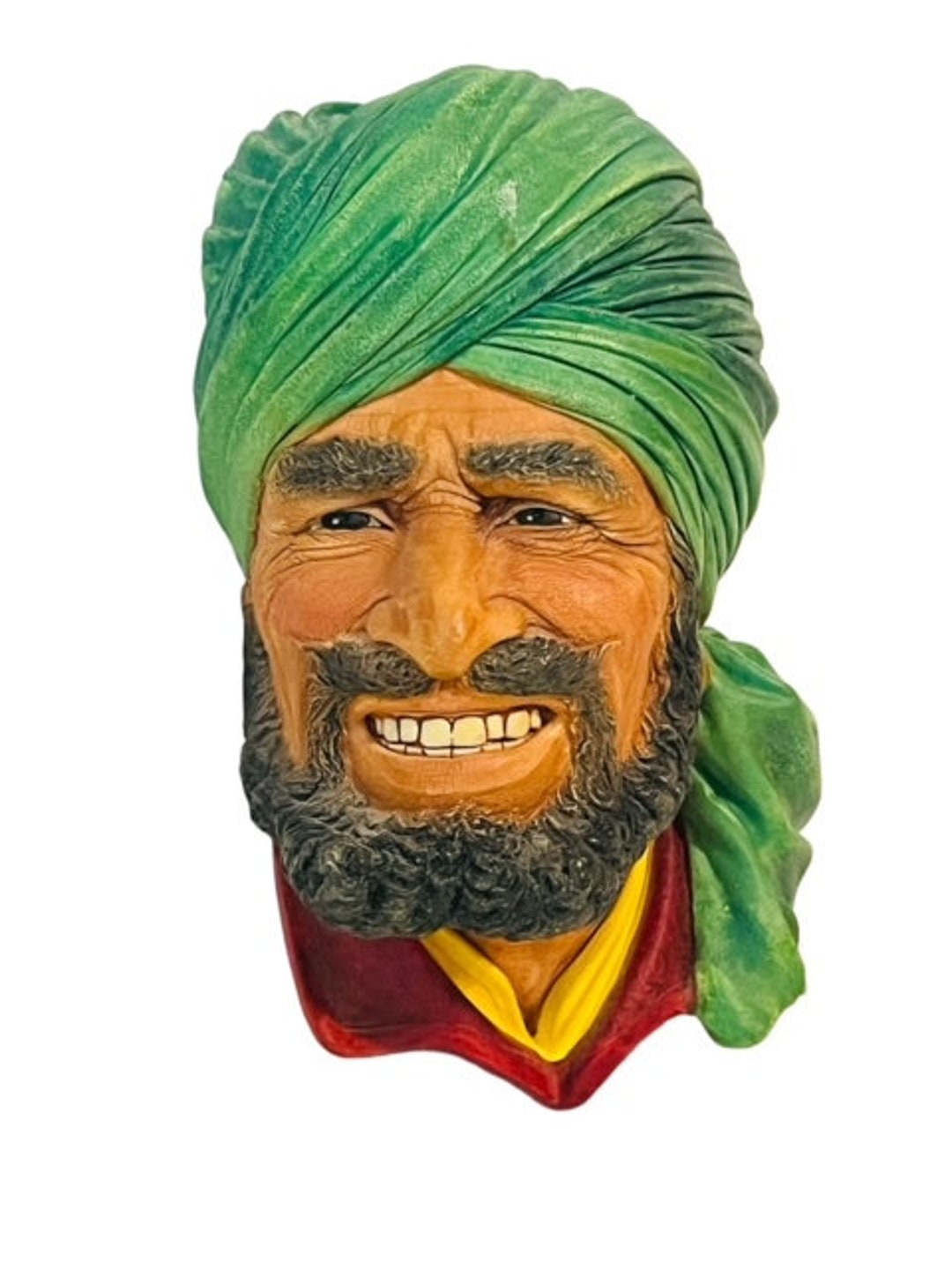 Bosson Chalkware Legend Face Figurine England Wall Bust Vtg Punjabi ...