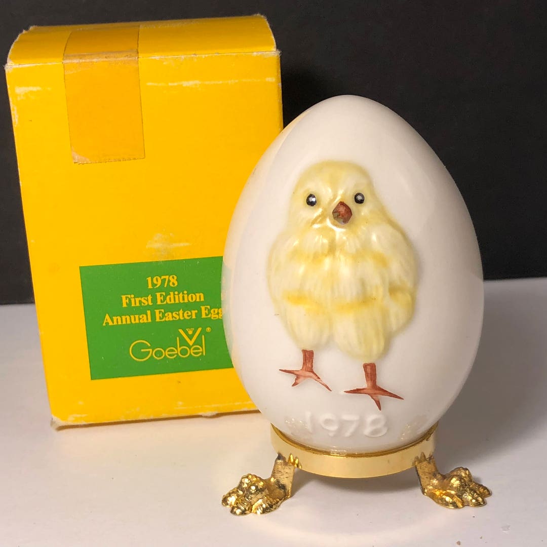 1980 GOEBEL EASTER EGG Original Box Porcelain Collectible West W ...