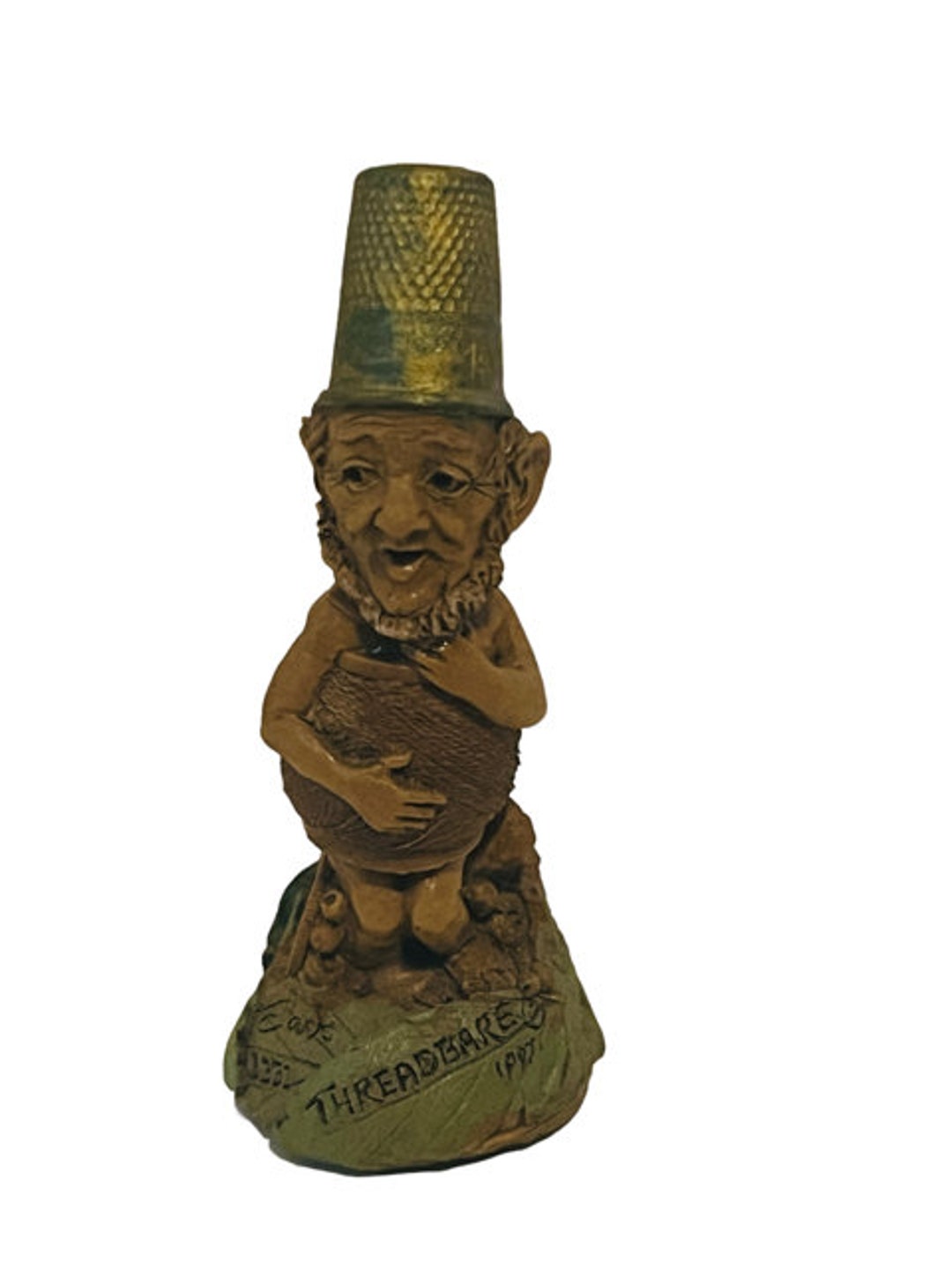 Tom Clark Figurine Vtg Sculpture Signed Cairn Wolfe Thimble Threadbare ...