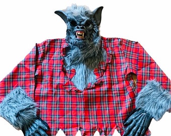 Red Werewolf Mask - Etsy