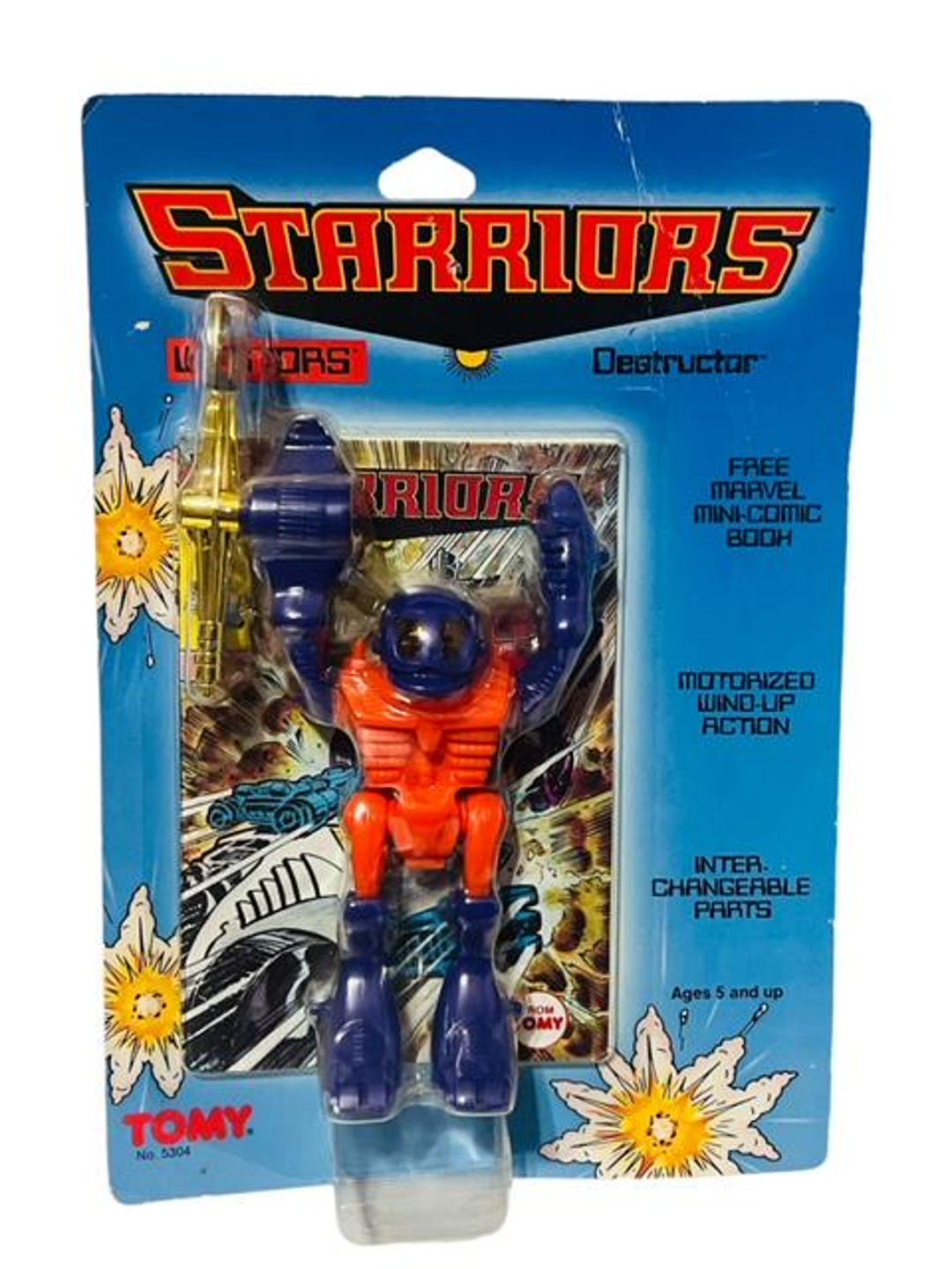 Starriors Action Figure 1984 Tomy Vtg Destructor Wastor MOC SEALED ...
