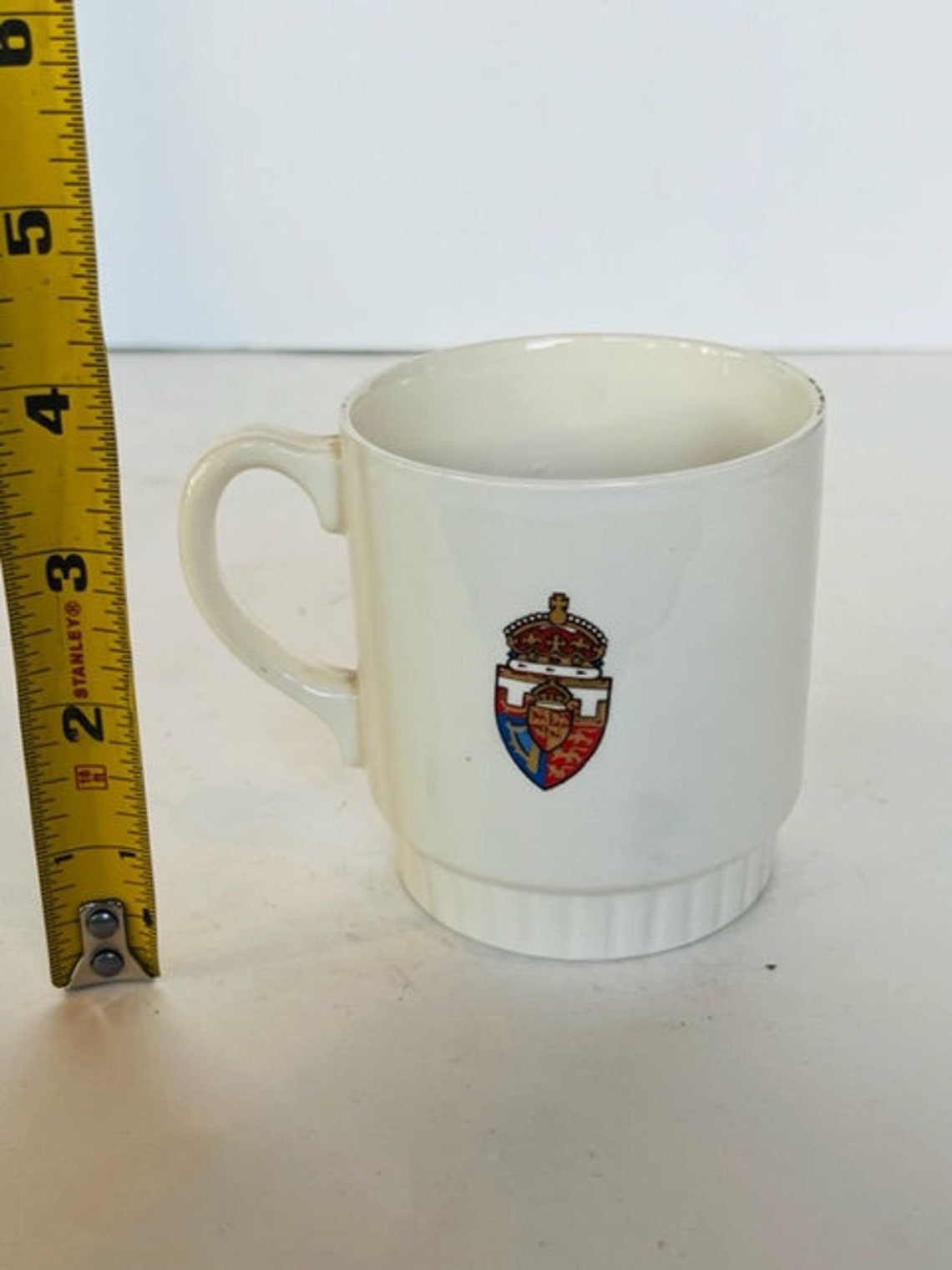 Queen Elizabeth Princess Diana Royal Glass Cup Mug Broadhurst Wedding ...