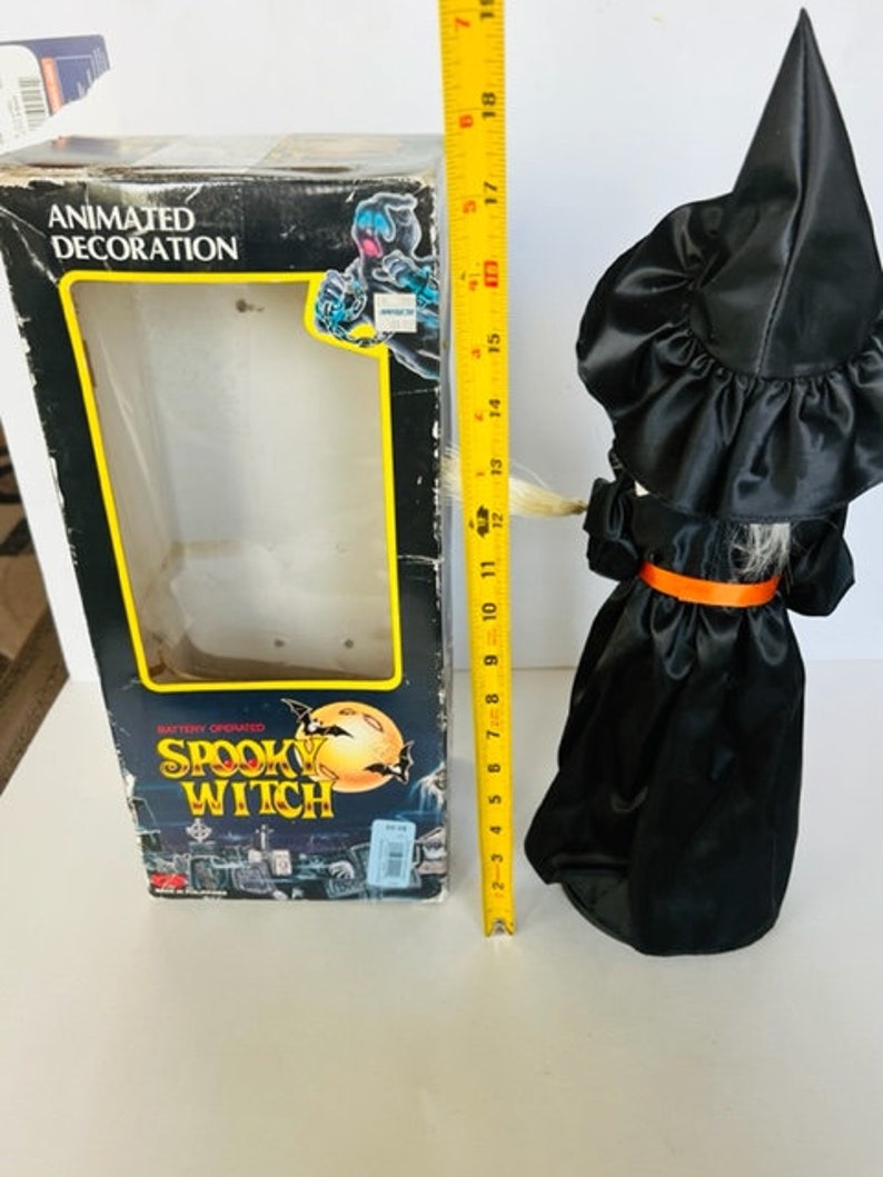 Halloween Spooky Witch Figure Vtg Battery Operated Box - Etsy