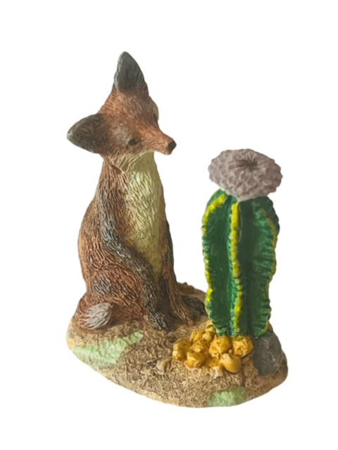 Franklin Mint Elfie Harris Woodland Animal Resin Figurine Vtg 1986 Fox ...