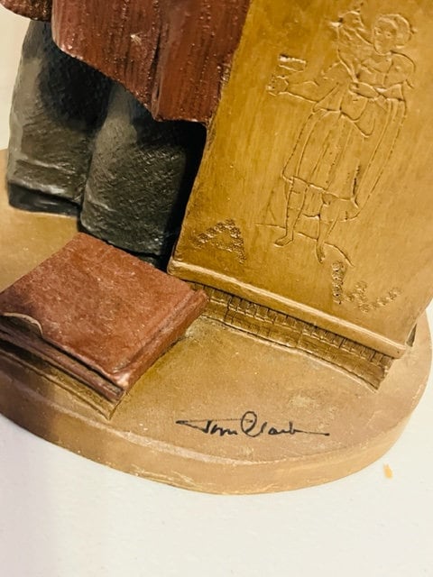 Tom Clark Figurine Vtg Sculpture SIGNED Cairn Coin Parson Patterson ...