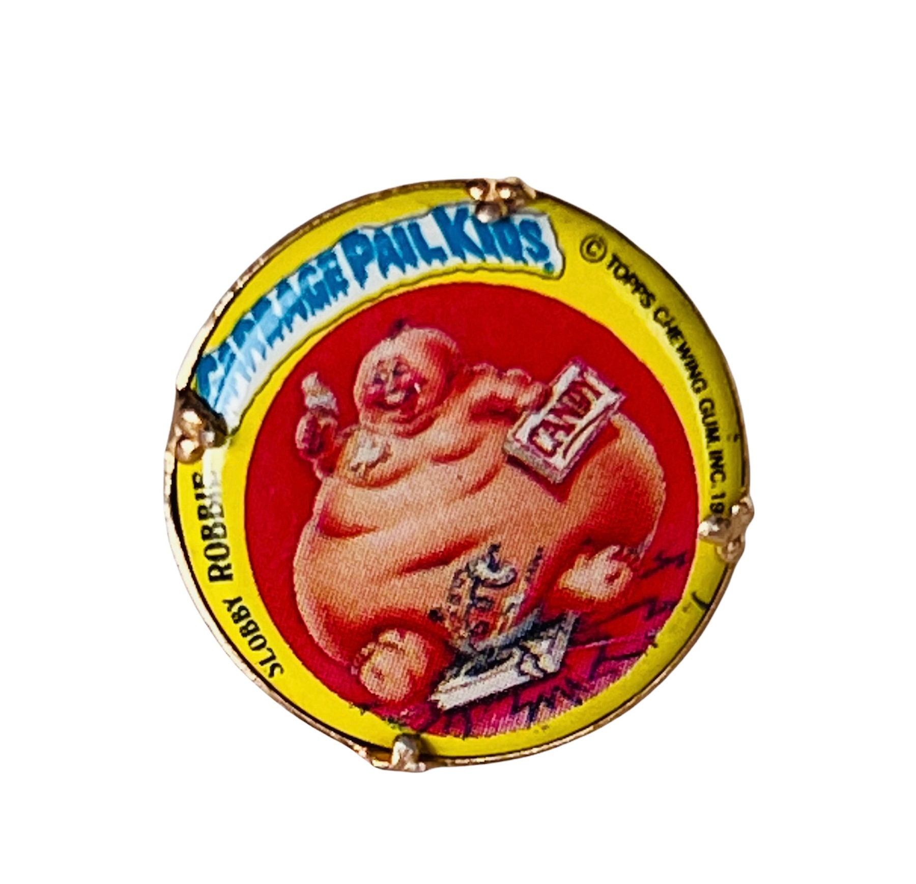 Slobby Robbie Fat Garbage Pail Kids Toy Ring Vending Machine | Etsy