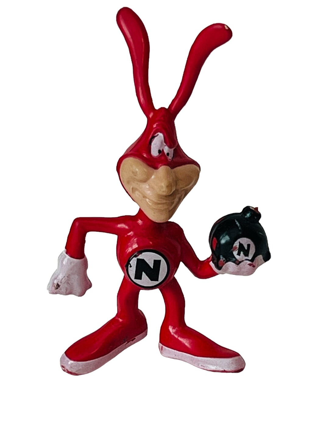 Dominos Pizza Noid Rubber Toy Figure Vtg Fast Food Advertising 1989 ...