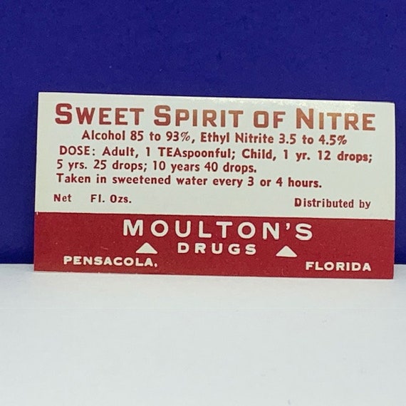 VINTAGE DRUG STORE Label Vintage 1930s Ephemera Paper Pharmacy - Etsy