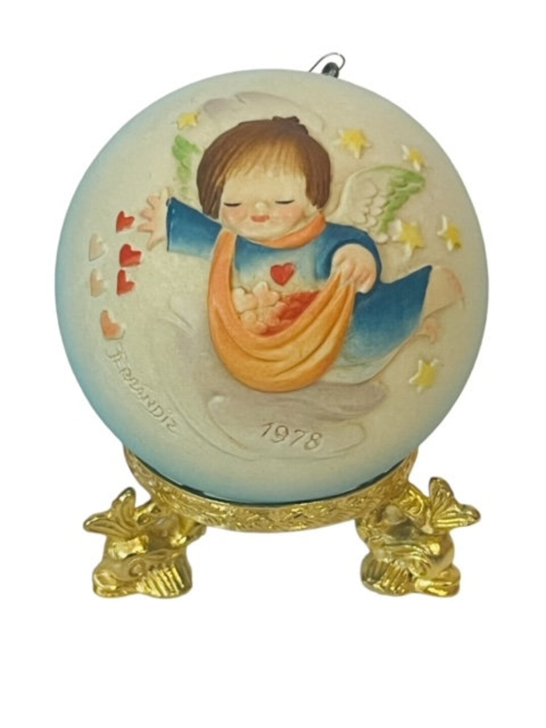 Anri Ferrandiz Italy Hand Carved Christmas Ornament Figurine Vtg Angel ...