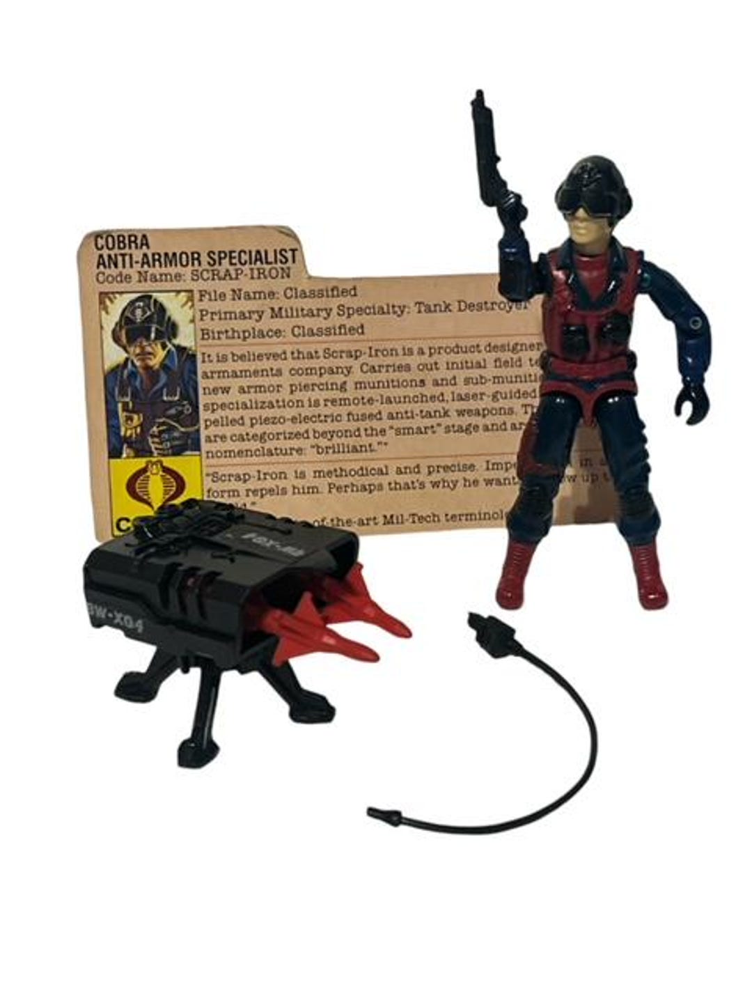 Scrap-iron Gi Joe Cobra Action Figure ARAH Hasbro COMPLETE Vtg 1984 ...