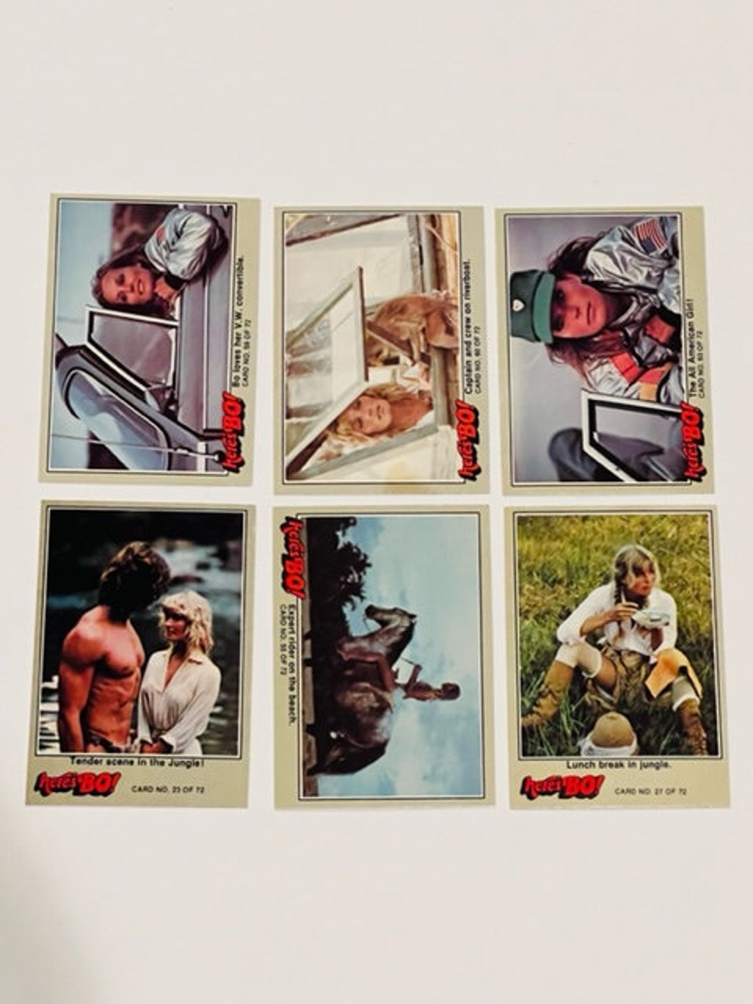 Tarzan Here's Bo Derek Trading Cards Vtg Lot Fleer Jungle Stanford ...