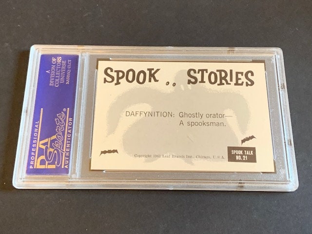 Horror Universal Monsters Trading Card Vintage 1961 Leaf Spook Stories ...