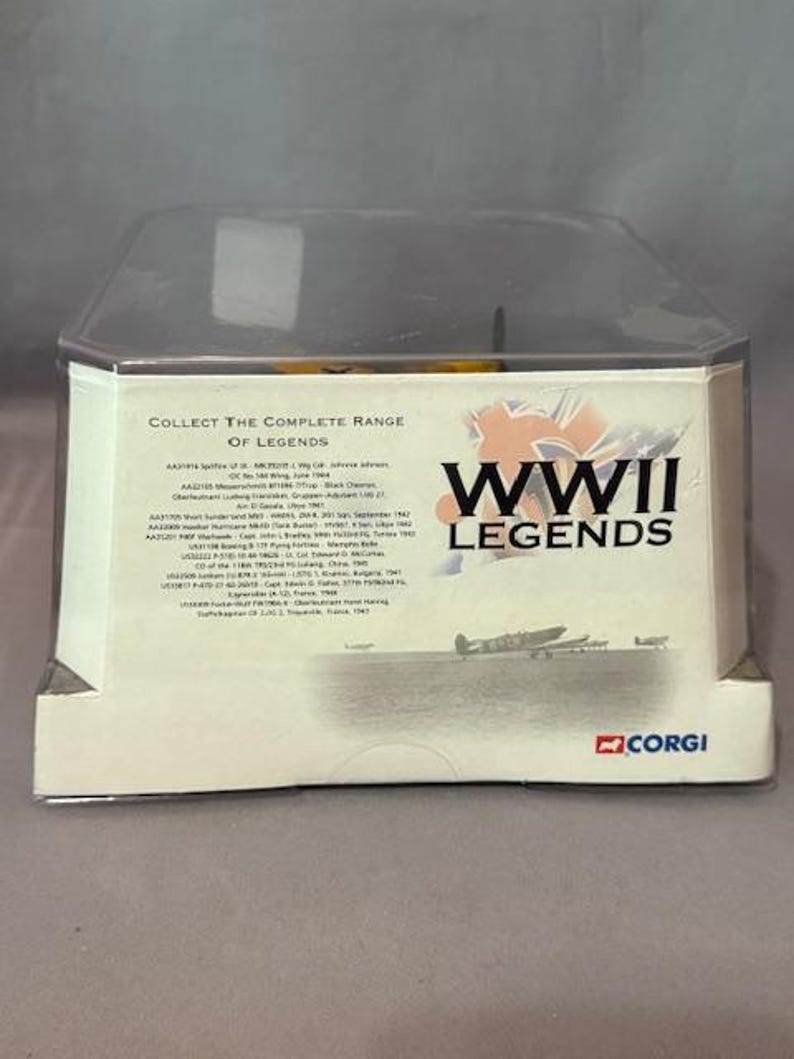 Vintage Corgi WWII Legends Die Cast Model Airplane WW2 Military P-47 ...
