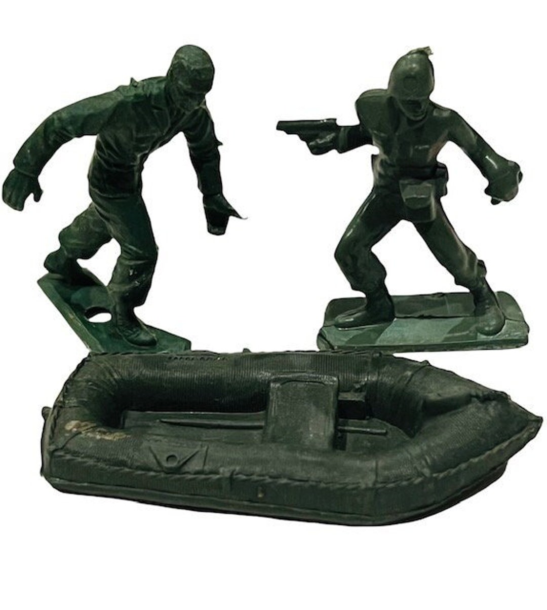 Army Men Toy Soldiers Plastic Military Figures Vtg USA Lot Marx Life ...