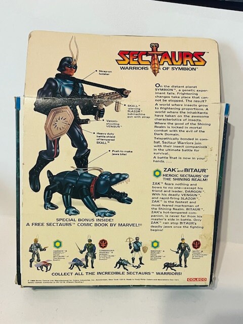 Zak Bitaur Sectaurs Action Figure Puppet Toy Warrior Symbion Coleco ...