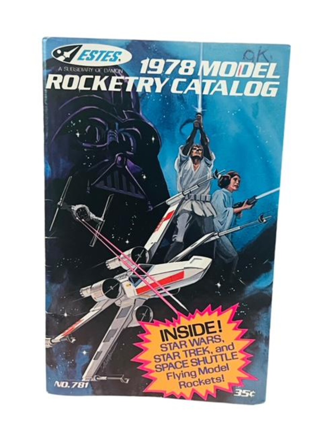 Star Wars 1978 Rocketry Catalog Estes Manual 781 Darth Vader Luke ...