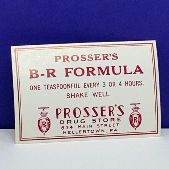 VINTAGE DRUG STORE Label Vintage 1930s Ephemera Paper Pharmacy - Etsy