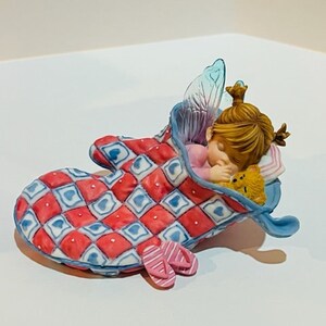 My Little Kitchen Fairies Figurine Enesco Fairy Pixie NIB Box Oven Mitt ...