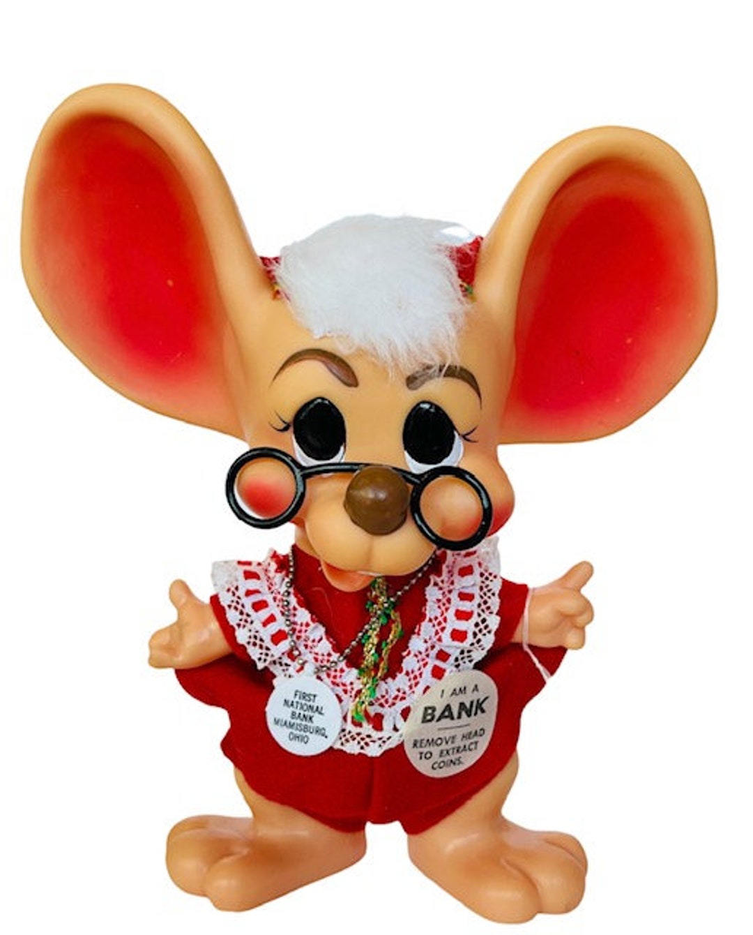 Roy Money Bank Royalty Mouse Mice Anthropomorphic 1970 Vtg Toy Figure ...