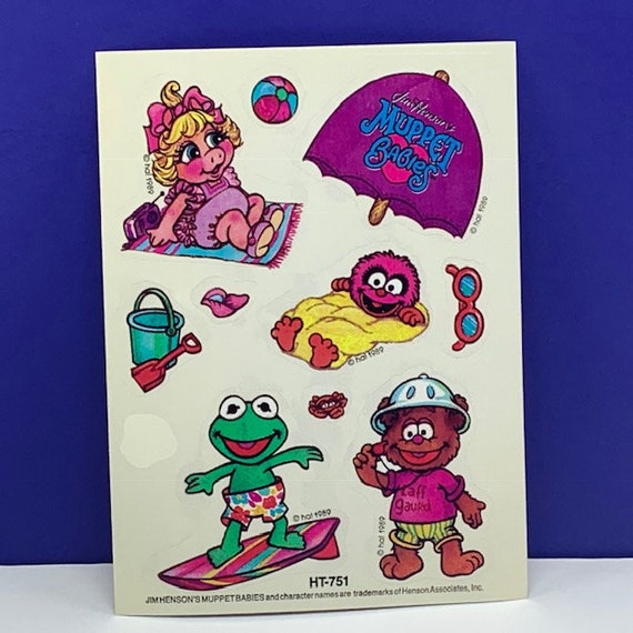 MUPPET BABIES STICKERS Vintage Ephemera Paper Jim Henson Hat - Etsy