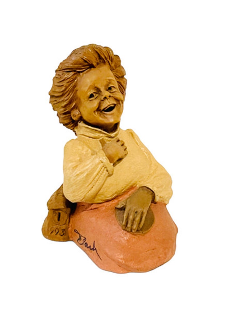 Tom Clark Gnome Figurine Vtg Sculpture Elf SIGNED Cairn Aunt Penny Gift ...
