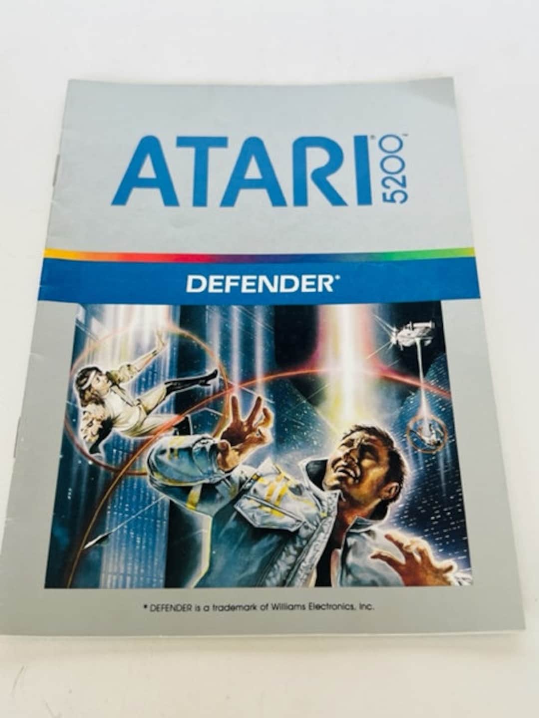 Defender Atari Video Game 2600 Manual Guide Vtg 5200 Electronics Poster ...
