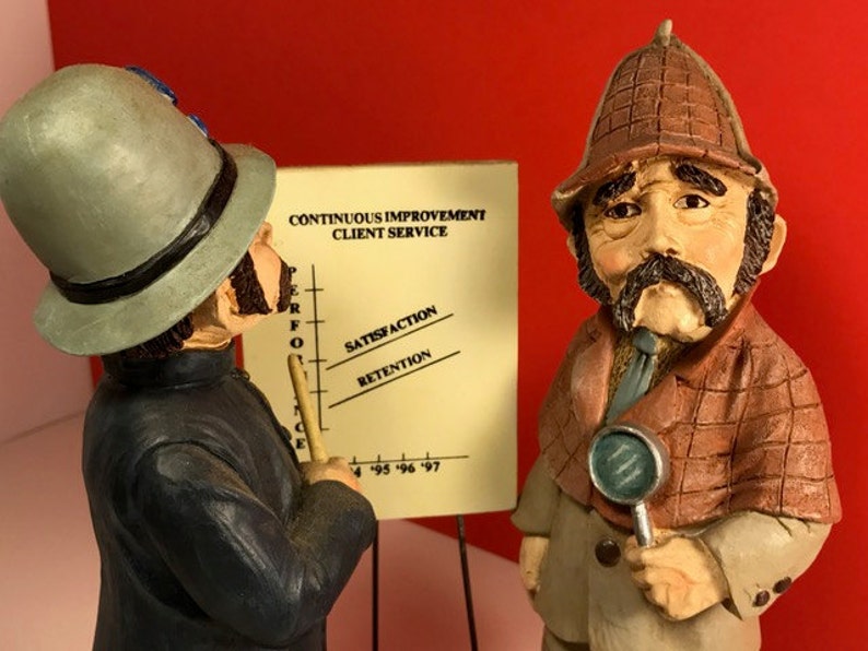 VINTAGE PINKERTON FIGURINE Annual Police Security Services Statue ...