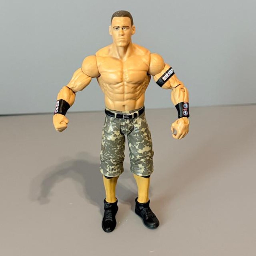 John Cena Wrestling Action Figure Mattel Jakks WWE Superstar WWF 2004 ...