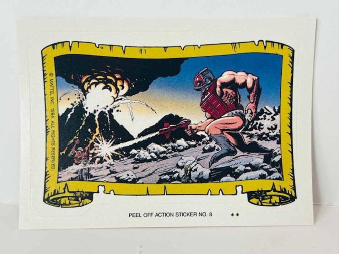 Masters of Universe Trading Card Sticker 1984 Mattel Puzzle He-man ...