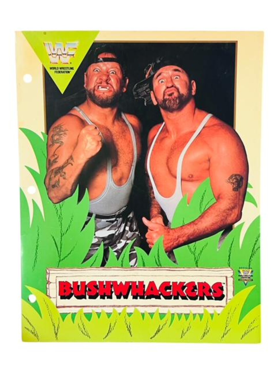 Bushwackers Luke Butch WWF Wrestling Trapper Keeper Notebook Folder ...