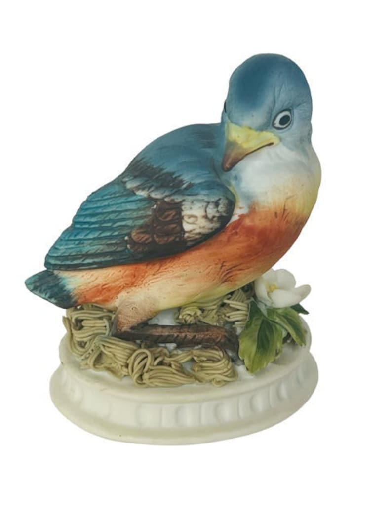 Lefton Eastern Bluebird Porcelain Miniature Figurine Blue Bird - Etsy