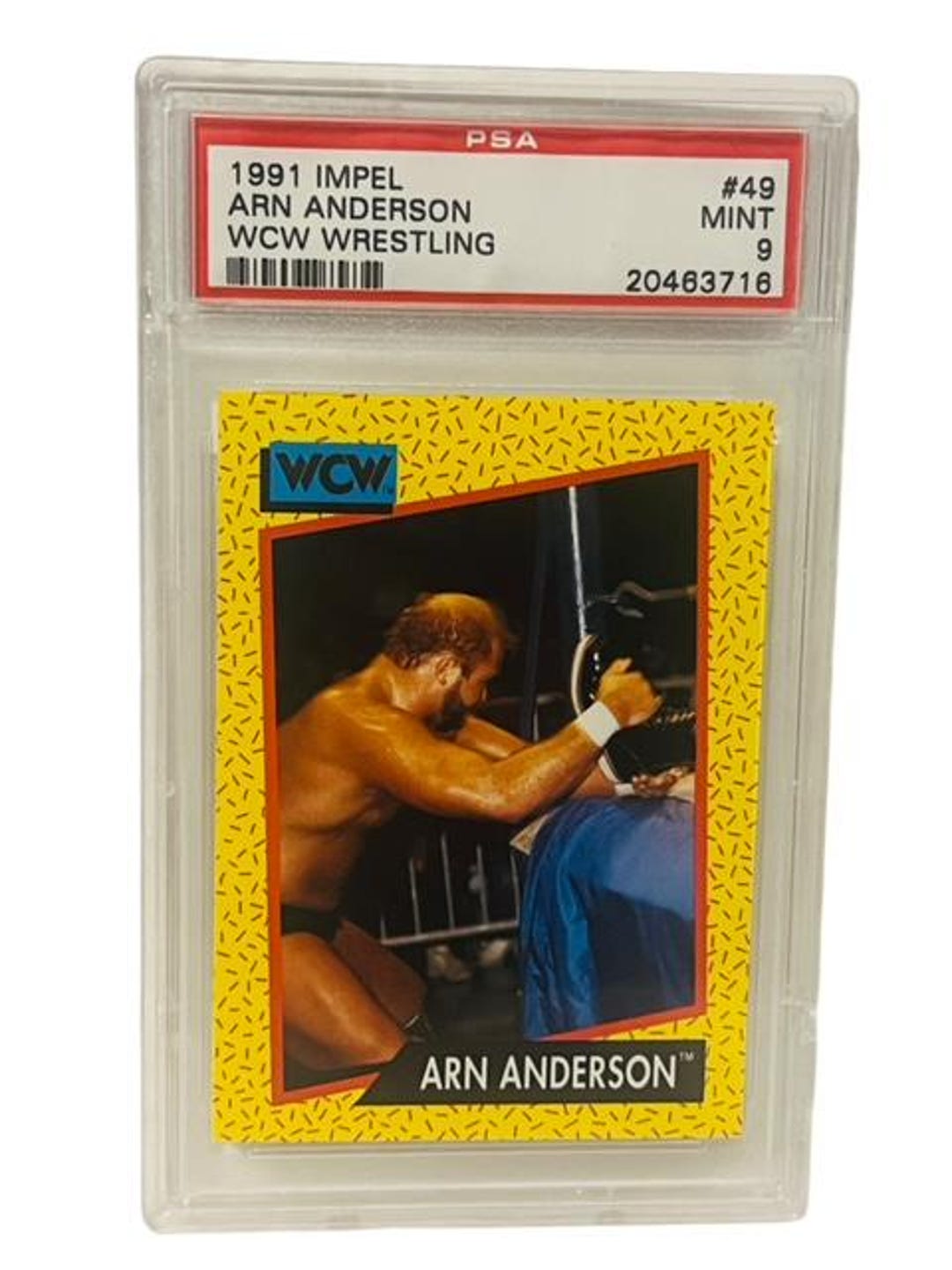 Arn Anderson Rc WWF Wrestling Card Wwe 1991 Impel PSA 9 WCW Rookie ...