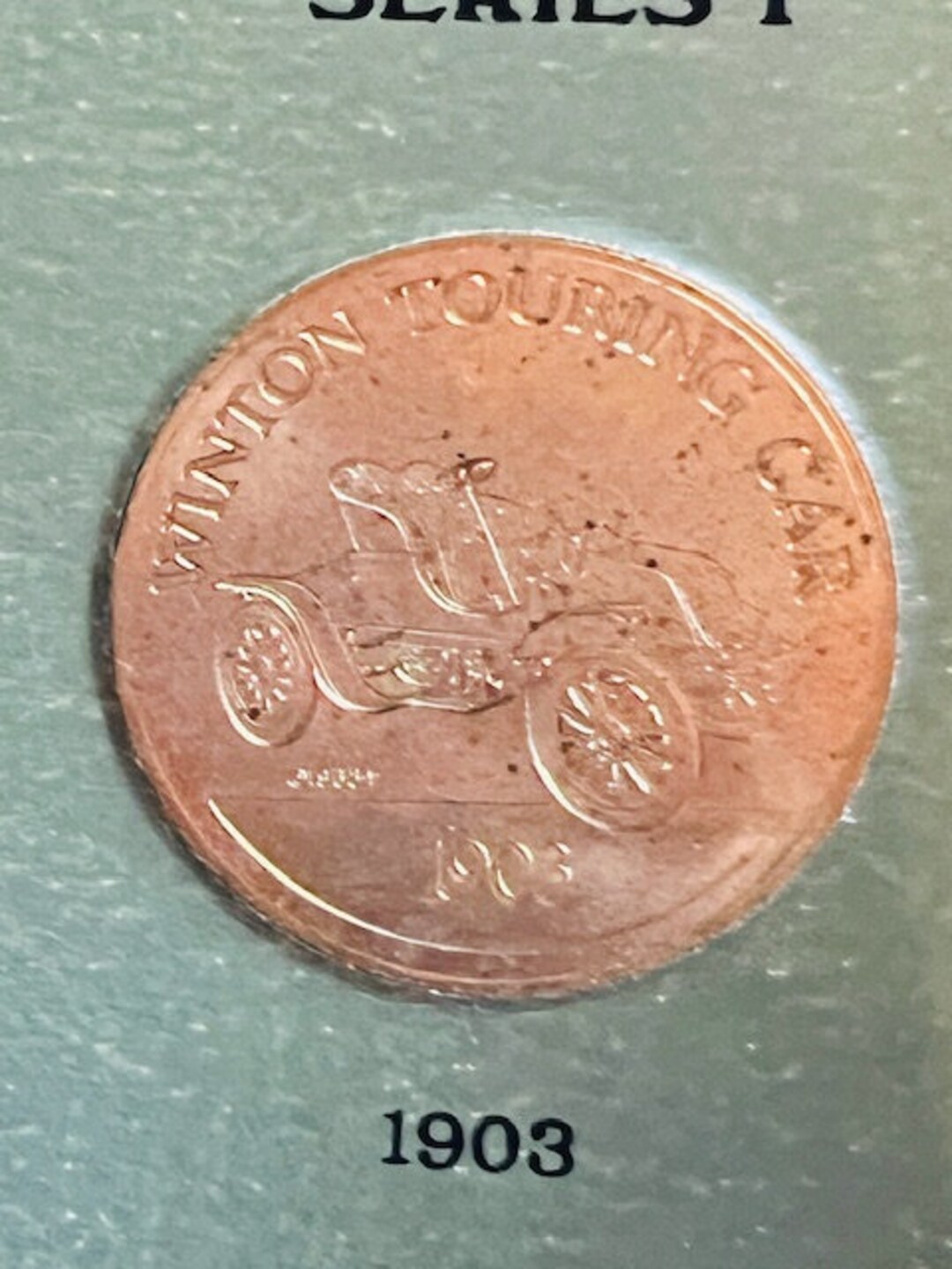 Franklin Mint Antique Car Coin Collection 1969 Series 1 Winton Touring ...