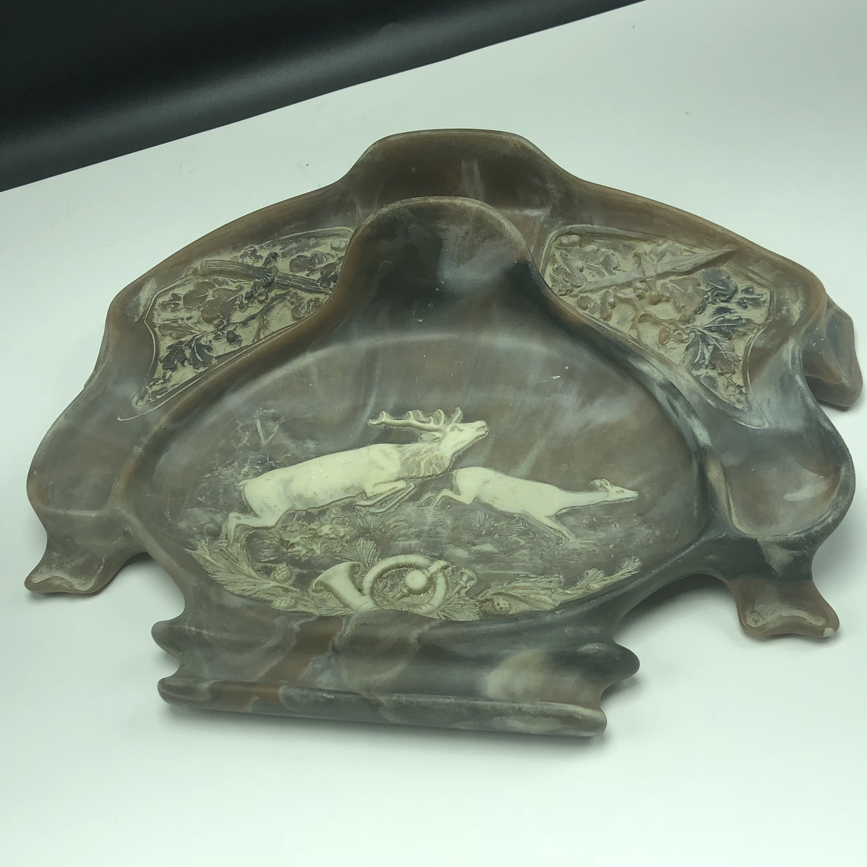 VINTAGE INCOLAY MARBLE Stone Jewelry Trinket Mens Storage Box - Etsy