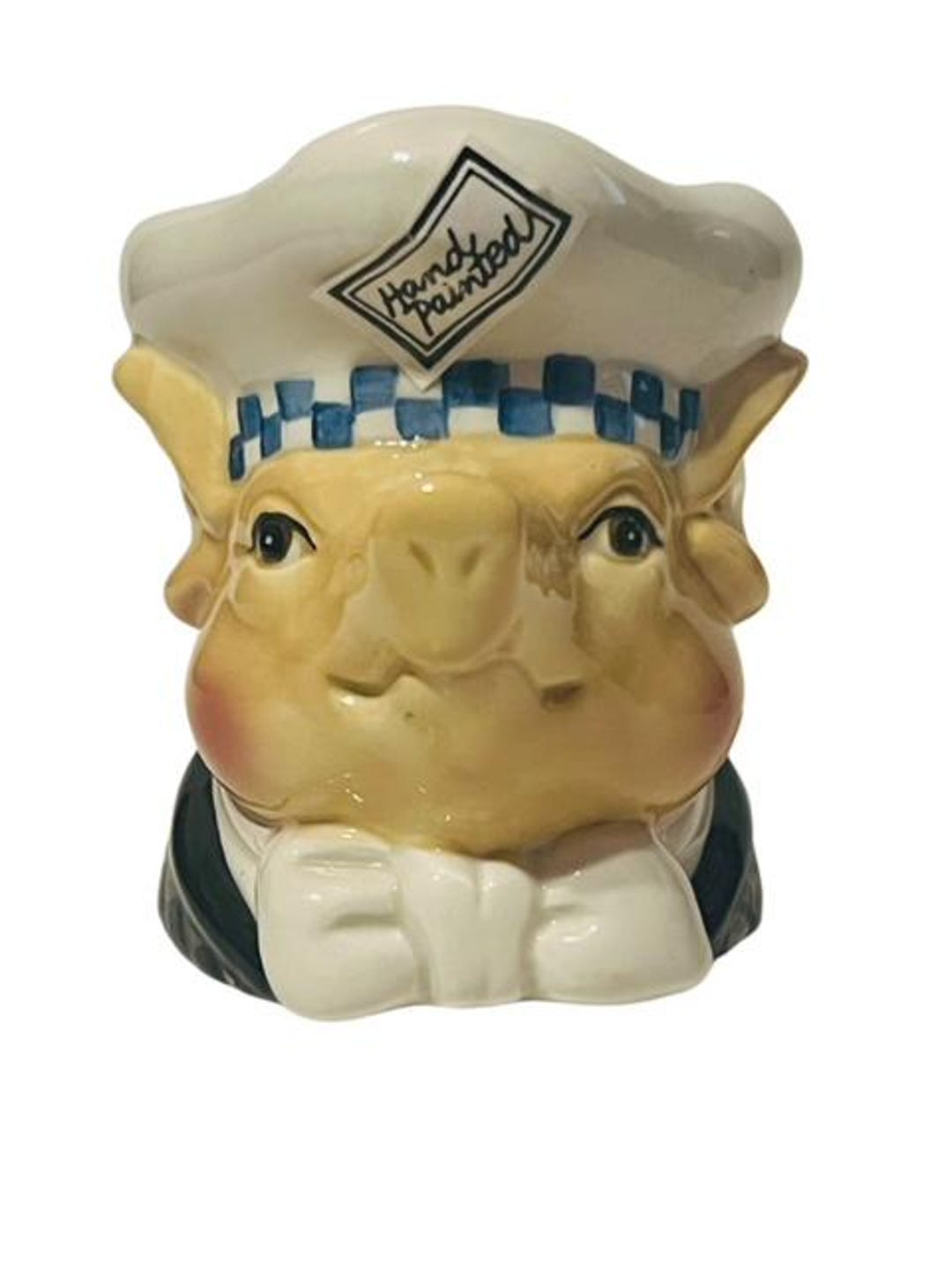 Department 56 Egg Cup Figurine Easter Pig Jam Bon Vtg Chef Cook ...