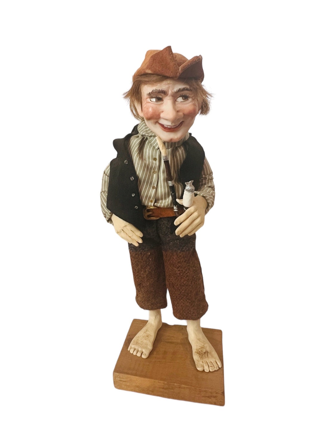 Filis Coit Signed Art Doll Vtg Colorado Artist Figure Germany Smoking ...