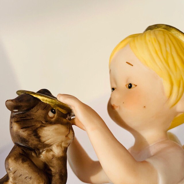 FRANKLIN MINT PORCELAIN Almost Angels 1987 Vintage Retired Figurine ...