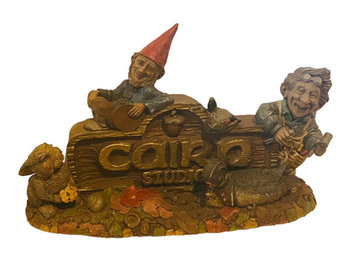 Tom Clark Figurine Sculpture SIGNED Cairn Triple Autograph Display ...