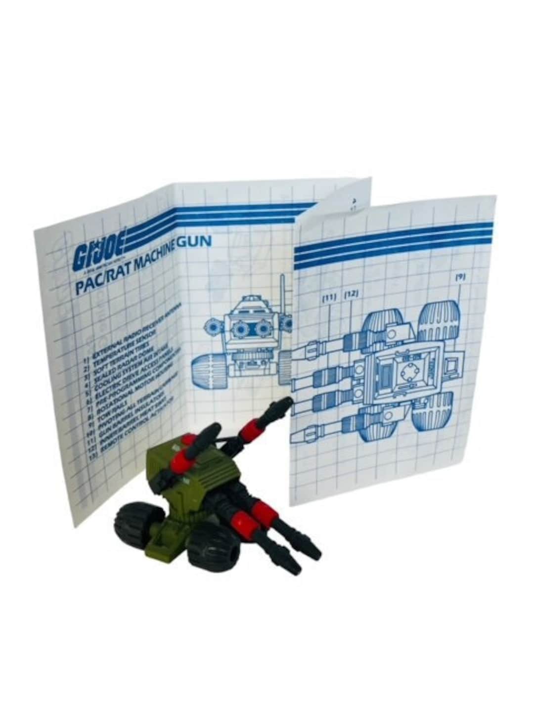 Pac Rat Machine Gun 1983 Gi Joe Cobra Hasbro ARAH Vtg Figure Vehicle ...