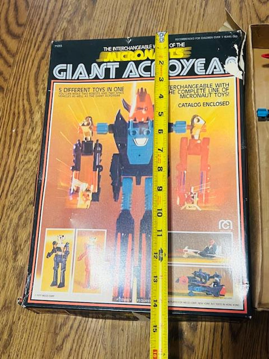 Giant Acroyear Micronauts Action Figure Vtg Robot 1977 Mego Set Box ...