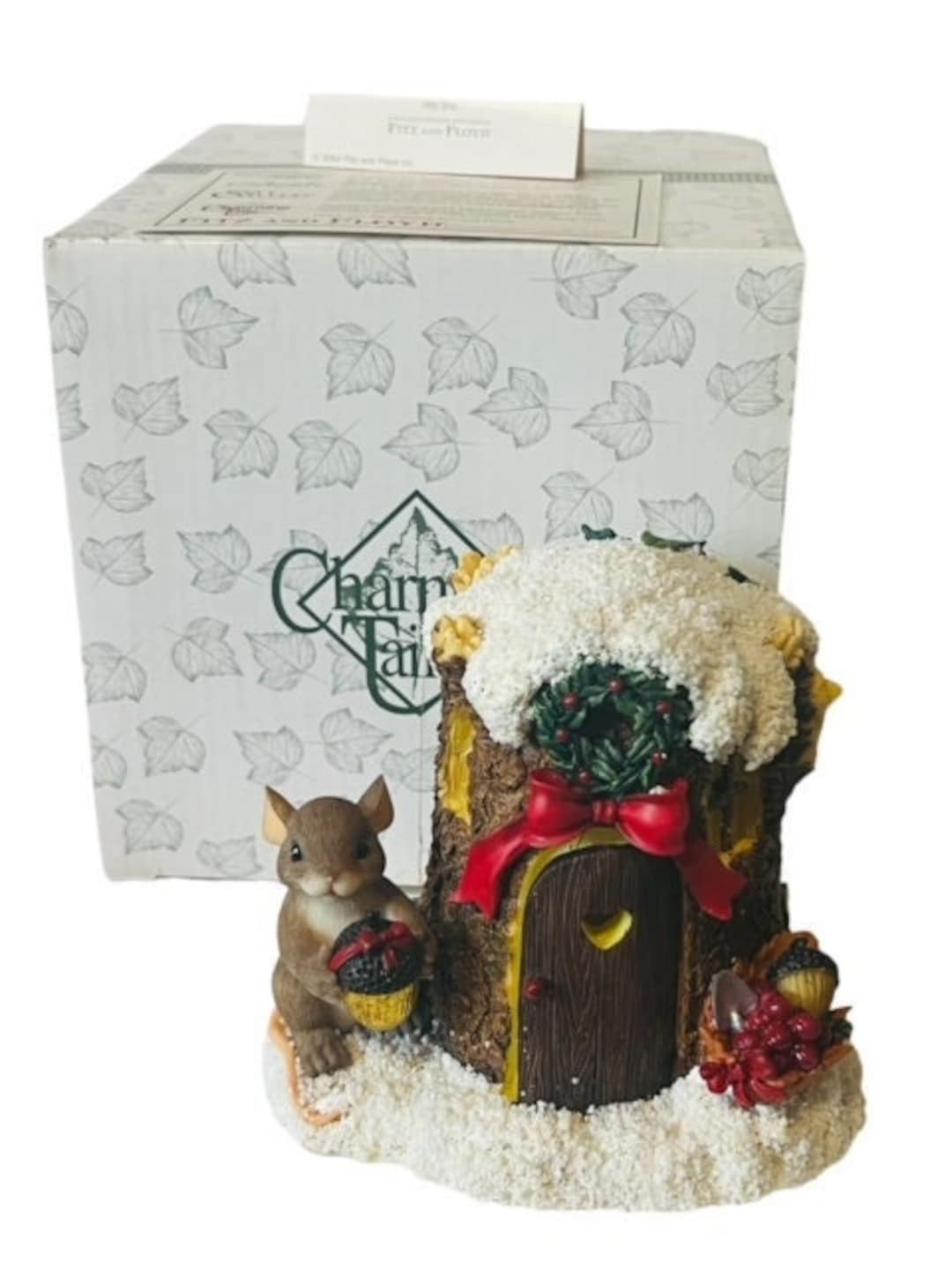 Charming Tails Figurine Fitz Floyd Mouse Mice Anthropomorphic Giving ...