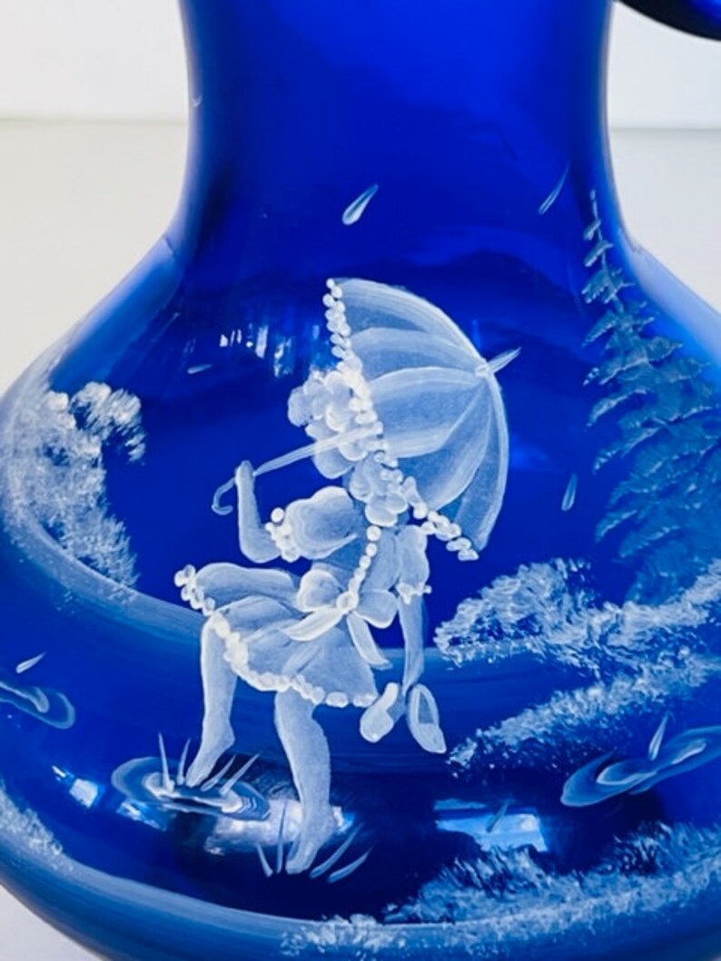 Fenton Art Glass Vase Figurine SIGNED 100th Anniversary Cobalt - Etsy