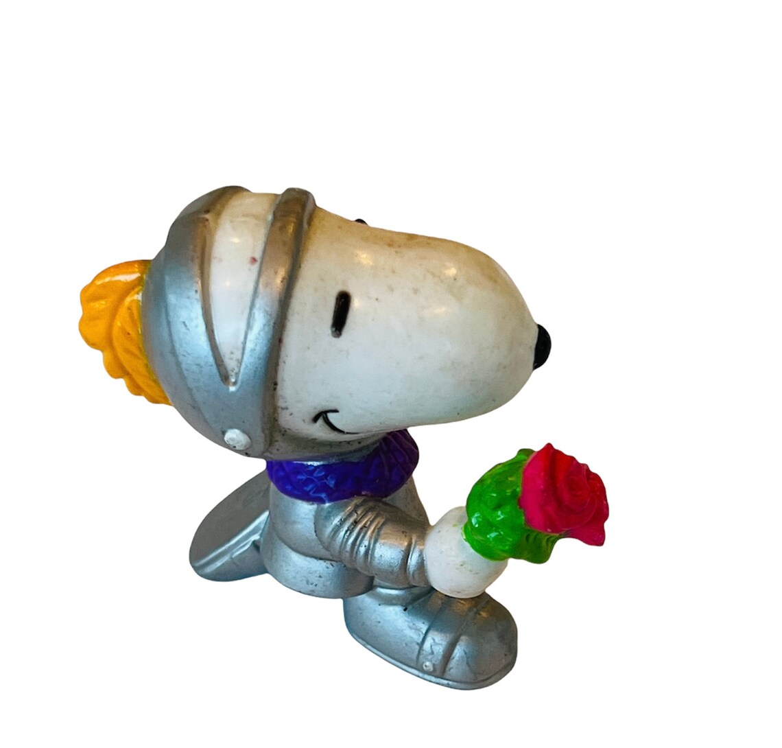 Snoopy Mini Peanuts Gang Knight Flowers Red Baron Ace Vtg | Etsy