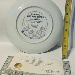 The Simpsons Collector Plate Knowles COA Box Vtg Matt Groening Maggie ...