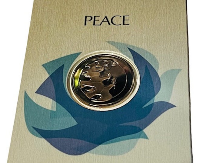 Franklin Mint Christmas Gold Coin Card Vtg 1973 RARE Herman De Roos ...