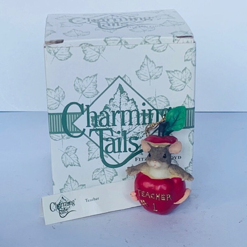 CHARMING TAILS FIGURINE Tales Mouse Mice Miniature Sculpture - Etsy