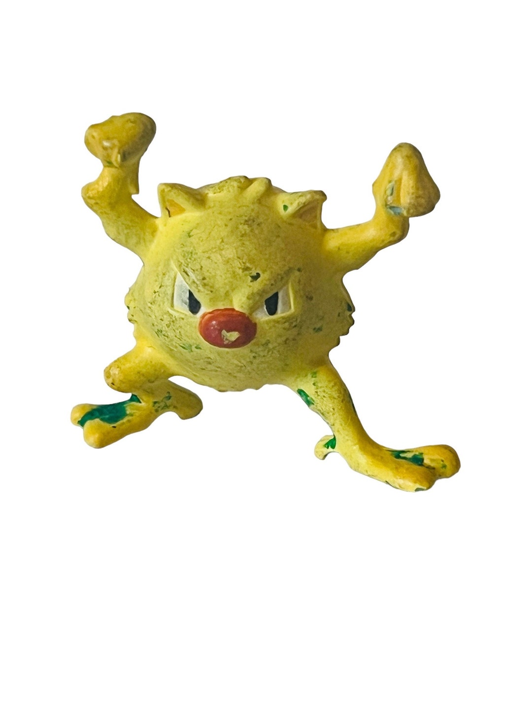 Mankey Yellow Cat Pokemon Pikachu Toy Figure Tomy Nintendo Bandai ...