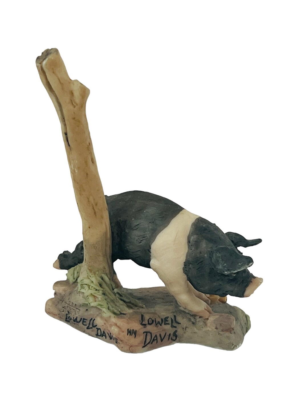 Pig Figurine Lowell Davis SIGNED Piglet Schmid Scotland Border Fine ...