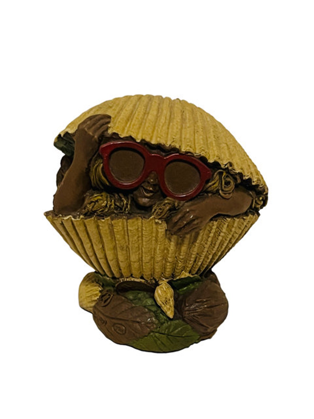 Tom Clark Gnome Figurine Vtg Sculpture SIGNED Elf Cairn Coco Seashell ...